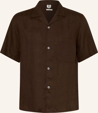 Arket Arket Resorthemd Beckhamn Relaxed Fit Aus Leinen braun
