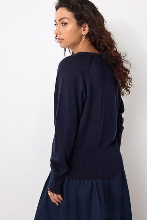 Next Strickjacke N. Premium Strickjacke aus Merinowolle (1-tlg)