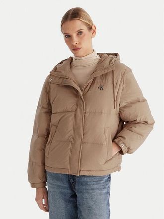 Calvin Klein Jeans Daunenjacke LV044D522G Beige Regular Fit