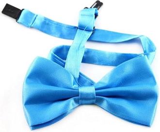 TMK Cravate papillon festive unisexe avec paillettes et multicolore r&eacute;glable pour adultes et enfants unisexes cod.27600, bleu, Adulti