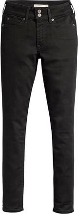 Levi's 711 Double Button Jeans, Noir Doux, 32 W x 32 L Femme, Noir Souple., 32W x 32L