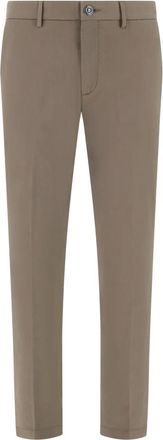 Boggi Milano Homme, Pantalons, Beige, Taille: W32 Pantalon en Coton Stretch