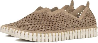 Ilse Jacobsen HORNBÆK | Flache Damen-Schuhe | Slip-On Sneaker mit Recyceltem Mikrofaser-Material und Rutschfester Natur-Gummisohle | Tulip3275 | Leicht Atmungsaktiv