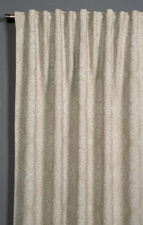 Gardinia Sehlbach Fertiggardine mit Gardinenband, Jacquard Ornamente, Beige, 140 x 245 cm Gardinen, Blickdichter Stoff, &Ouml;ko-Tex Zertifiziert, Elegante Ornament