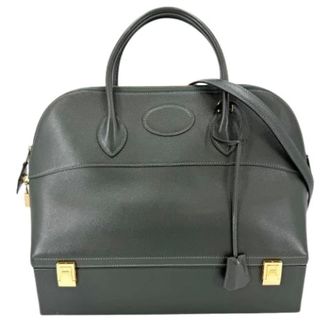 Herm&egrave;s Pre-owned Cuir sacs-main - Femme - Pre-owned - Vert - Taille: ONE Size