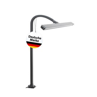 Maul Monitor Lampe LED MAULgate 90x8x8 cm | Schreibtischlampe dimmbar und Tageslichtsensor | Tischlampe mit Klemmfu&szlig; | Desk lamp mit automatischer Abschalt