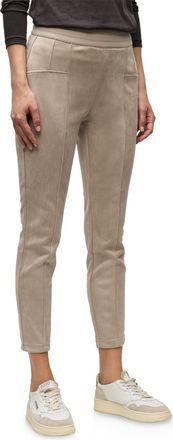 Street One Damen 3715974 Velours Hose, Dark Morn Beige, 46W / 28L EU