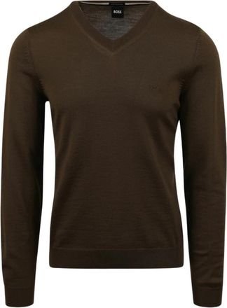 HUGO BOSS V-Ausschnitt Strickware - - Knitwear - Herren - Gr&uuml;n - M
