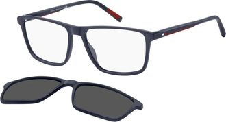 Tommy Hilfiger Homme, Accessoires, Bleu, Taille: 57 MM Lunettes de soleil