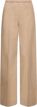 Moncler Femme, Pantalons, Beige, Taille: 38 FR Wide Pantalons