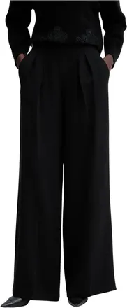 Twinset Damen, Hosen, Schwarzk, MGr&ouml;&szlig;e