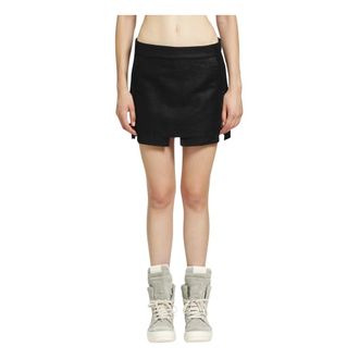 Rick Owens Fog Cutoff Mini - Femme - Jupes - Noir - Taille: 36 FR