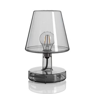 Fatboy Lampe Transloetje | Gris | Lampe de table/lecture/chevet | Sans câble | rechargeable avec Mini-USB