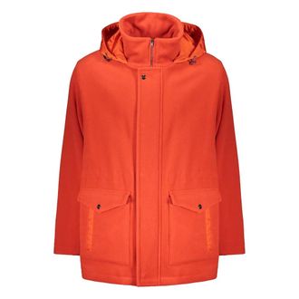 Herno Wollparka mit technischem Gewebe - - Coats - Herren - Rot - L