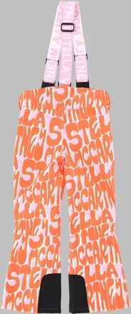 Stella McCartney Logo-Print Stretch Snow Pants - Orange