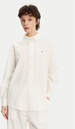 Tommy Jeans Hemd DW0DW20292 &Eacute;cru Relaxed Fit