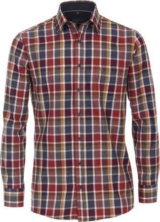 Casamoda Comfort Fit - Herren Freizeithemd (423945800), Gr&ouml;&szlig;e:3XL, Farbe:Orange (450)