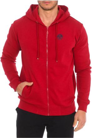 North Sails Kapuzenpullover mit Rei&szlig;verschluss und Rippbund - - Sweatshirts & Hoodies - Herren - Rot - S