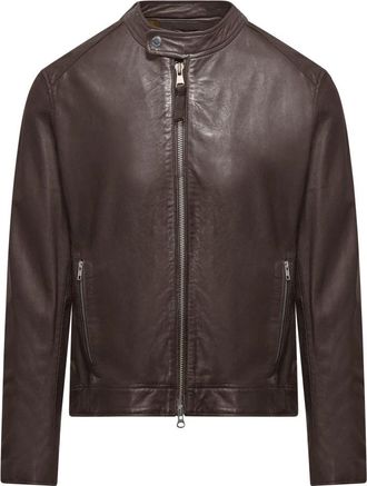 Bomboogie Homme, Vestes, Brun, Taille: XL Roy Leather Jacket