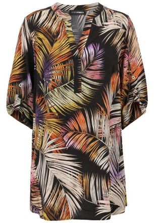 Doris Streich Klassische Bluse mit Palmwedel-Muster
