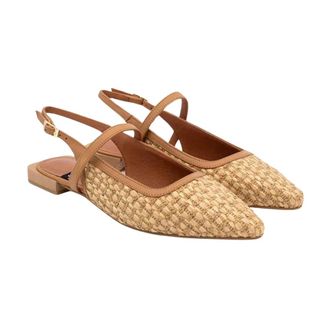 &Aacute;ngel Alarc&oacute;n Angel Alarcon, Femme, Chaussures, Beige, Taille: 39 EU Schoenen Ballerinas