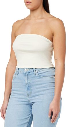 Only Damen ONLNESSA S/L Bandeau JRS Top, Cloud Dancer, l