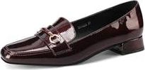 Queen Helena Mocassins à talons bas Francescine Casual Élégant Femme ZM9802, bordeaux, 40 EU