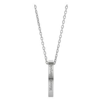 Maison Margiela Logo-Referenz-Halskette mit Ring 3 mm - - Accessories - unisex - Grau - ONE SIZE