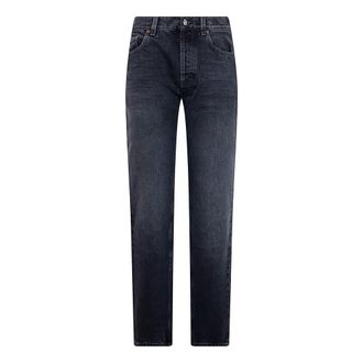 Saint Laurent Straight High Rise Jeans - - Jeans - Damen - Blau - W27