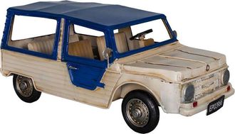 Antic Line Créations Antic Line Créations - Citroen Mehari en fer blanc et bleu