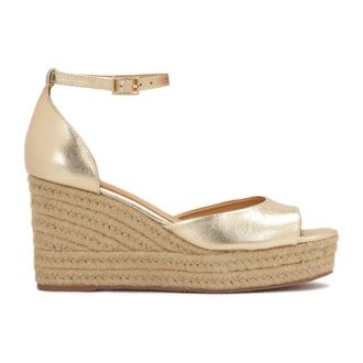 Kazar Goldene Sandalen auf Anker mit Jutekordel bedeckt - - Shoes - Damen - Gelb - 37 EU
