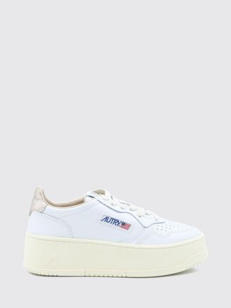 Autry Medalist Platform Low Sneakers aus Leder mit perforierter Spitze und Cut-Out-Logo