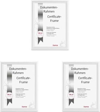 Hama Bilderrahmen Swing, 21x29,7cm (ideal f&uuml;r Urkunden und Dokumente in DIN A4, moderner Kunststoffrahmen, f&uuml;r Hochformat, f&uuml;r Querformat, zum Hinstellen/H