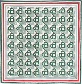 Casablanca unisex, Accessoires, Multicolore, Taille: ONE Size Carr&eacute; de soie Motif monogramme