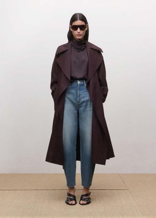 Mango Balloon-Jeans mit hoher Bundh&ouml;he mittelblau - Damen - 36 - MANGO