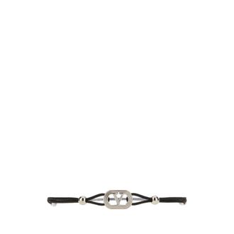 Valentino Garavani Ovalette Armband mit Kordel - - Accessories - Herren - Schwarzk - ONE SIZE