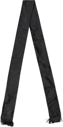 Dolce & Gabbana Homme, Accessoires, Noir, Taille: ONE Size Foulard &Eacute;charpe en Soie &agrave; Franges