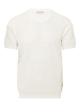 Orlebar Brown t-shirt en maille texturée - Blanc