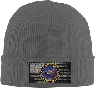 Generic Hommage À LUh-1 Huey De LArmée Unisex Bonnets Hiver Élastique Bonnet De Pêcheur Respirant Watch Cap pour Ski Cyclisme Le Quotidien