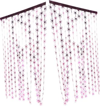 Cabilock 2stücke Hochzeitsdekorationen Türvorhang Mit Hängenden Luftschlangen Für Brautparty-Hintergrund Und Party-luftschlangen Mit Fransenvorhang Als Vorhäng