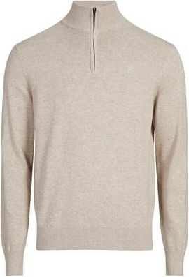 Hackett Pull col zipp&eacute; en coton