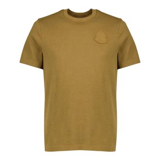 Moncler Heavy Cotton T-Shirt - - Tops - Herren - Braun - S