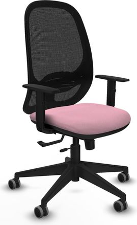 Piqueras y Crespo Palo Cilanco Schreibtischstuhl mit 1D-Armen, h&ouml;henverstellbare Lendenwirbelst&uuml;tze, ausgestattet mit Syncro/Traslack und Schneidschaum, mit Rollen von 