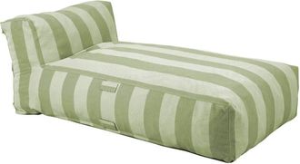 Oviala M&eacute;ridienne ray&eacute; pour salon de jardin modulable vert cactus - Mixi