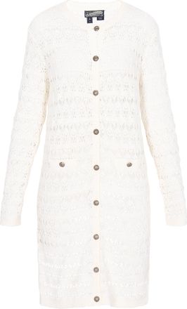 Dreimaster Dreimaster Strickjacke Frauen Wei&szlig;