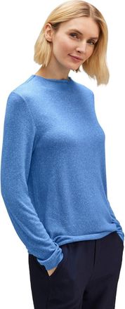 Street One Damen A320674 Langarmshirt, Intense Gentle Blue Melange, 44