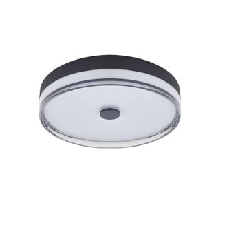 Lindby LED Deckenleuchte Aldorin dimmbar (Modern) in Schwarz (1 flammig,) - Lampe Deckenlampe Wohnzimmerleuchte