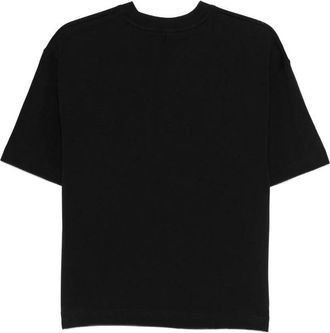 New Balance Logo-Print Cotton T-Shirt - Black