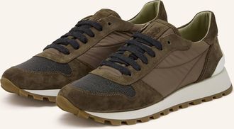 Brunello Cucinelli Brunello Cucinelli Sneaker Mit Schmucksteinen braun