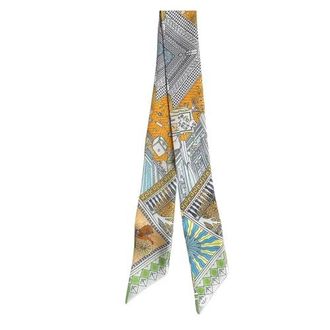 Generico &Eacute;charpe en soie imprim&eacute;e exotique - Ruban de satin double face pour sacs, &eacute;lastiques de cheveux et plus, Color3, 90X5CM